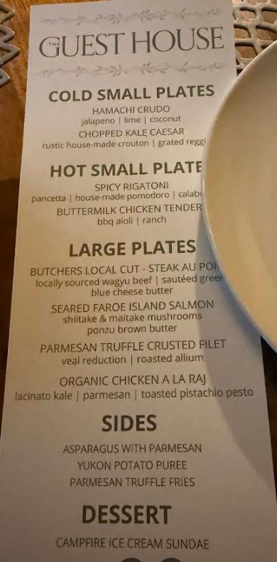 The Guest House Austin Restaurant Menu | New American Cuisine in Austin, TX